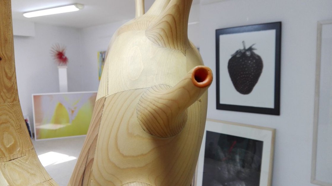 "Another World I" Wood sculpture: Vania Dimitrova & Svetoslav | Artfinder