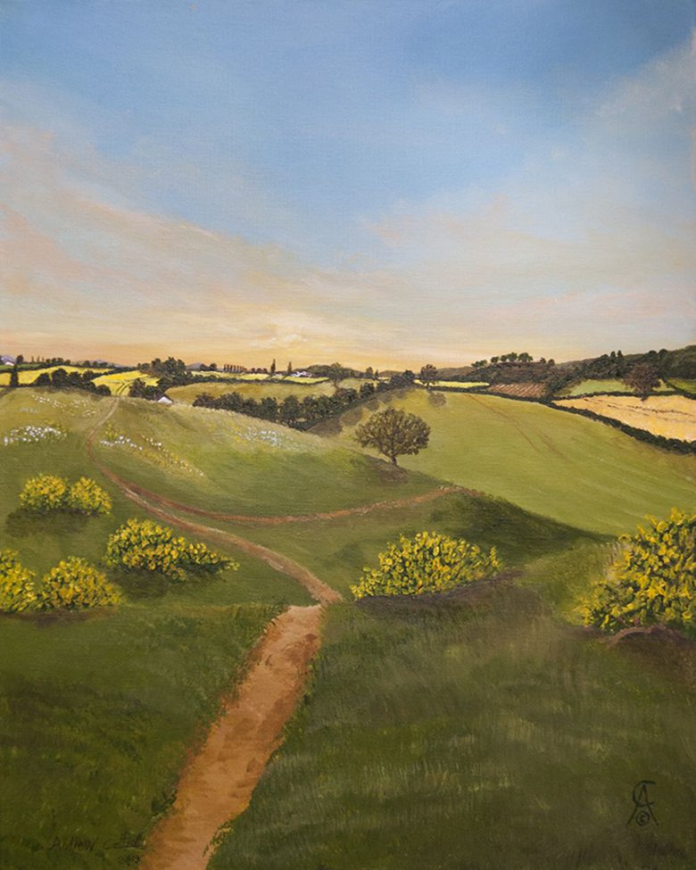 Irish Gold Acrylic painting by Andrew Cottrell | Artfinder