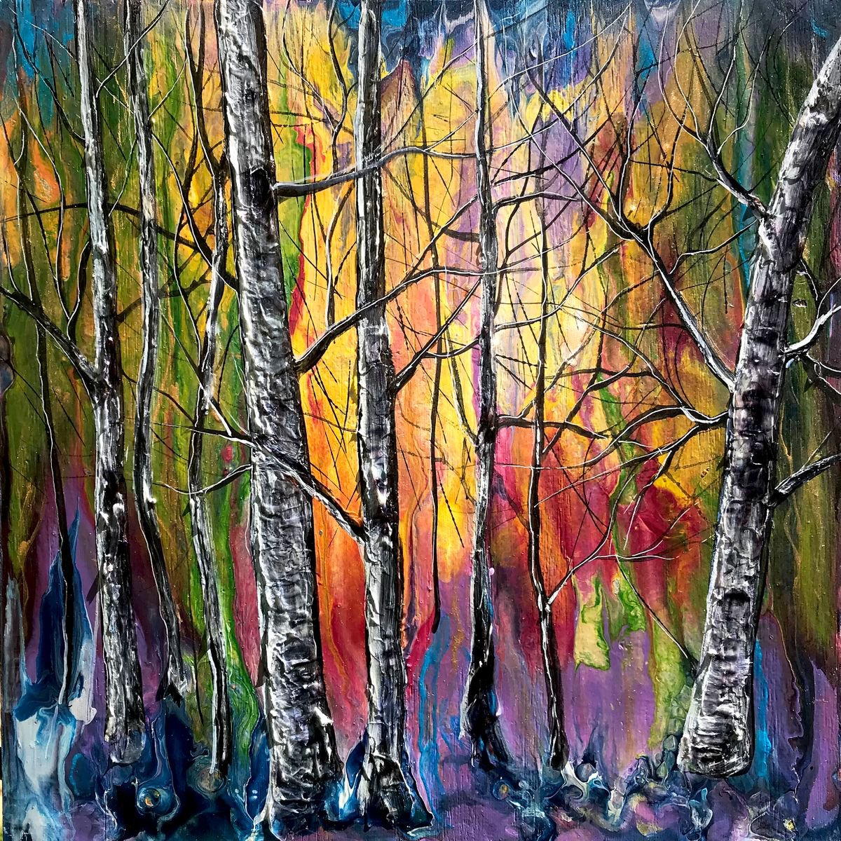 Enchanted Universe Painting by OLena Art | Artfinder