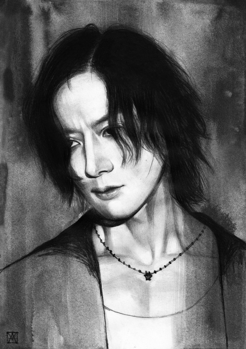 Original Graphite and ink drawing on paper " KARASU " Pencil drawing by ...