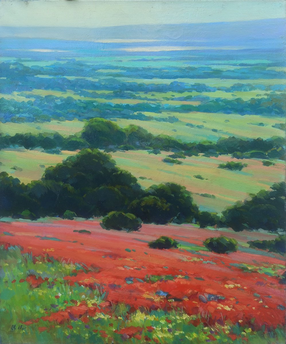 Poppies and Peace Oil painting: Arman Avagyan | Artfinder