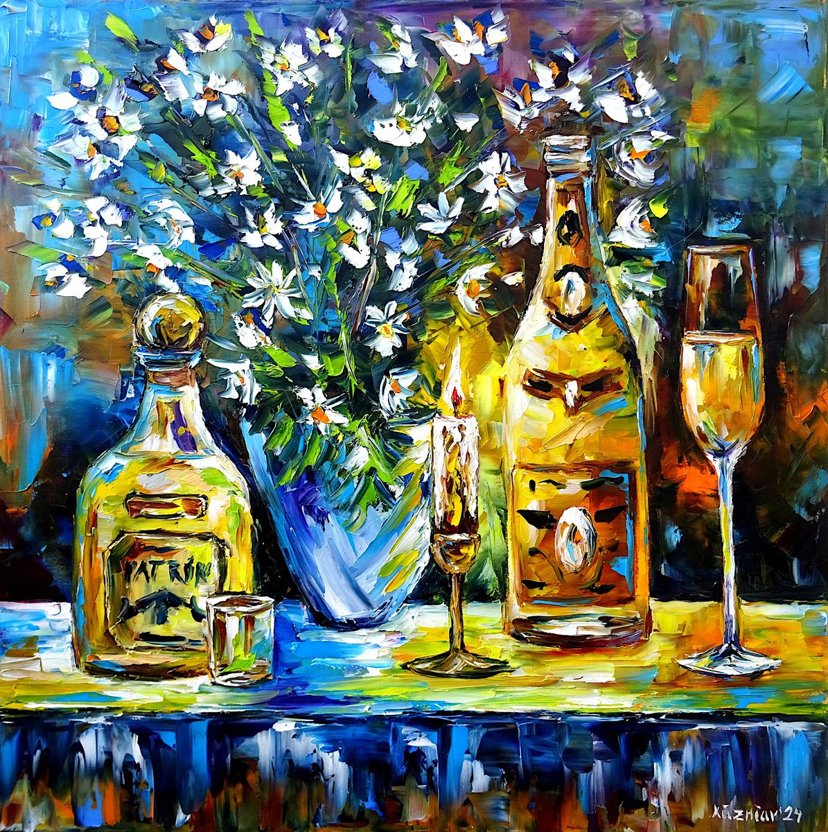 Original Oil Painting - the Good Life by Mirek Kuzniar