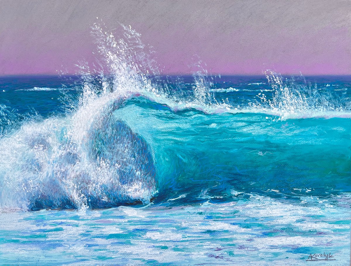 Breath of the Wave Pastel drawing: Andrii Kovalyk | Artfinder