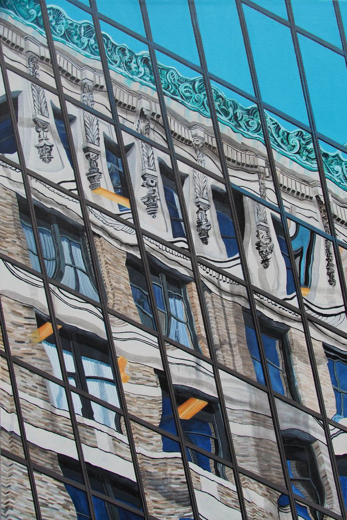 Boston Reflection 2 Acrylic painting by Steven Fleit | Artfinder