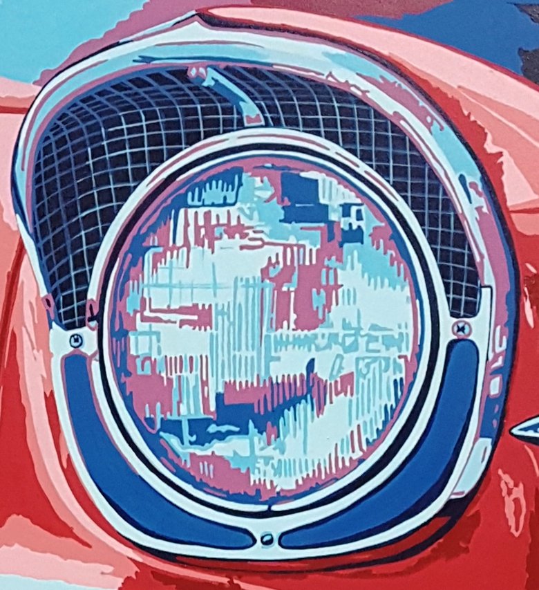 Automobiles – Classic meets Pop - Chevrolet Acrylic painting: Sonaly ...