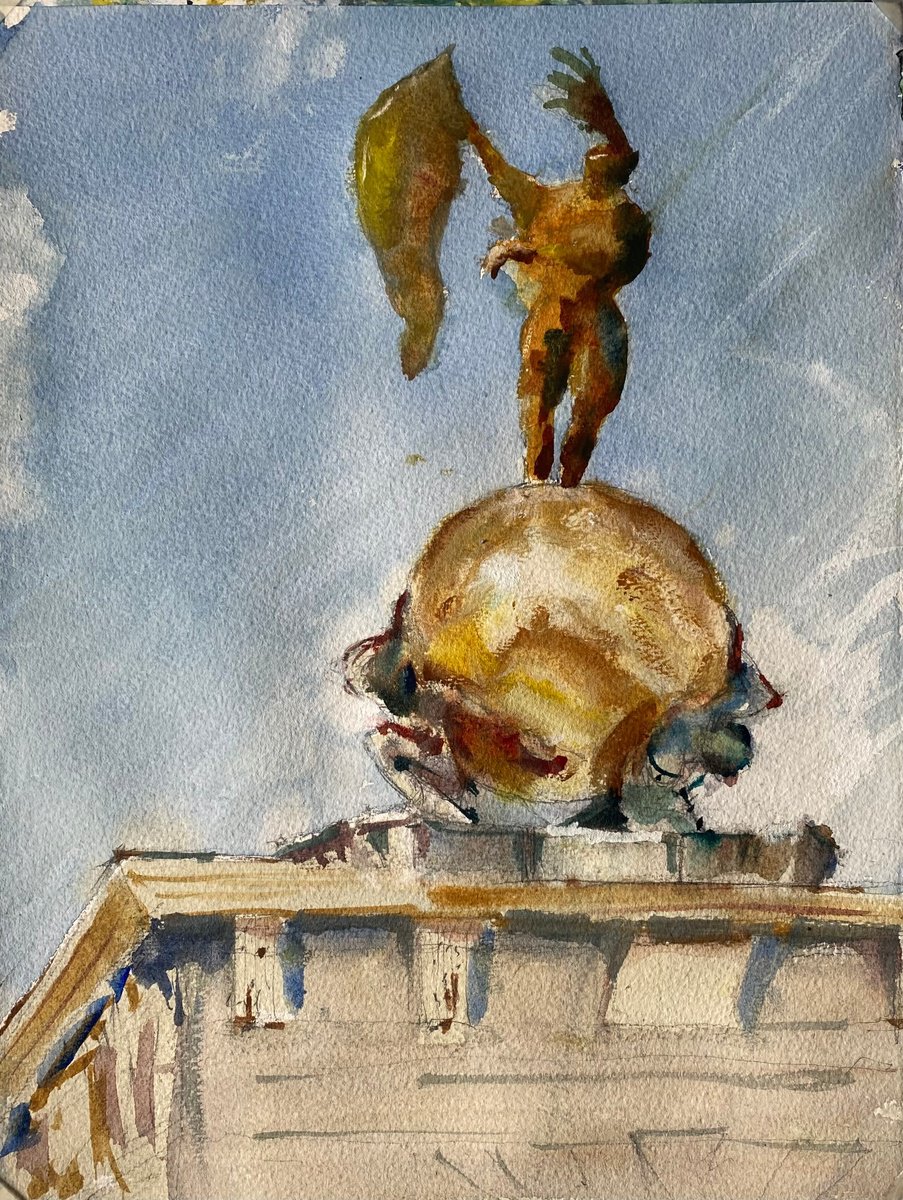 Fortuna, the goddess of fortune….. Watercolour by Paul Mitchell | Artfinder