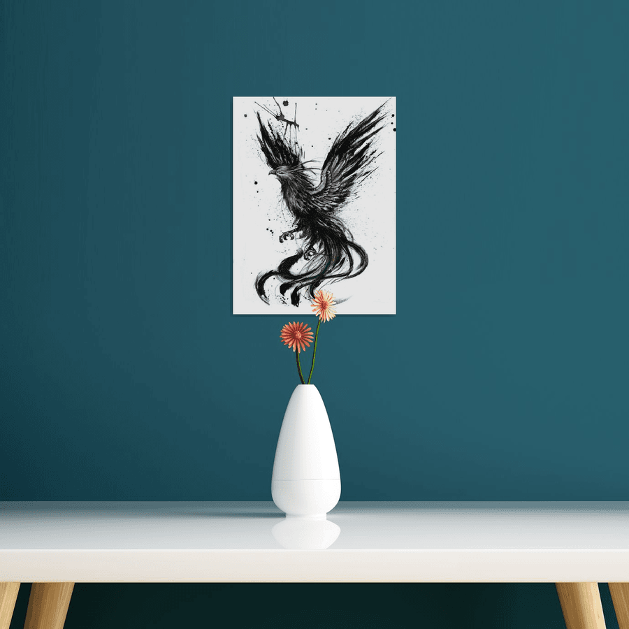 Phoenix Ink drawing by Doriana Popa | Artfinder