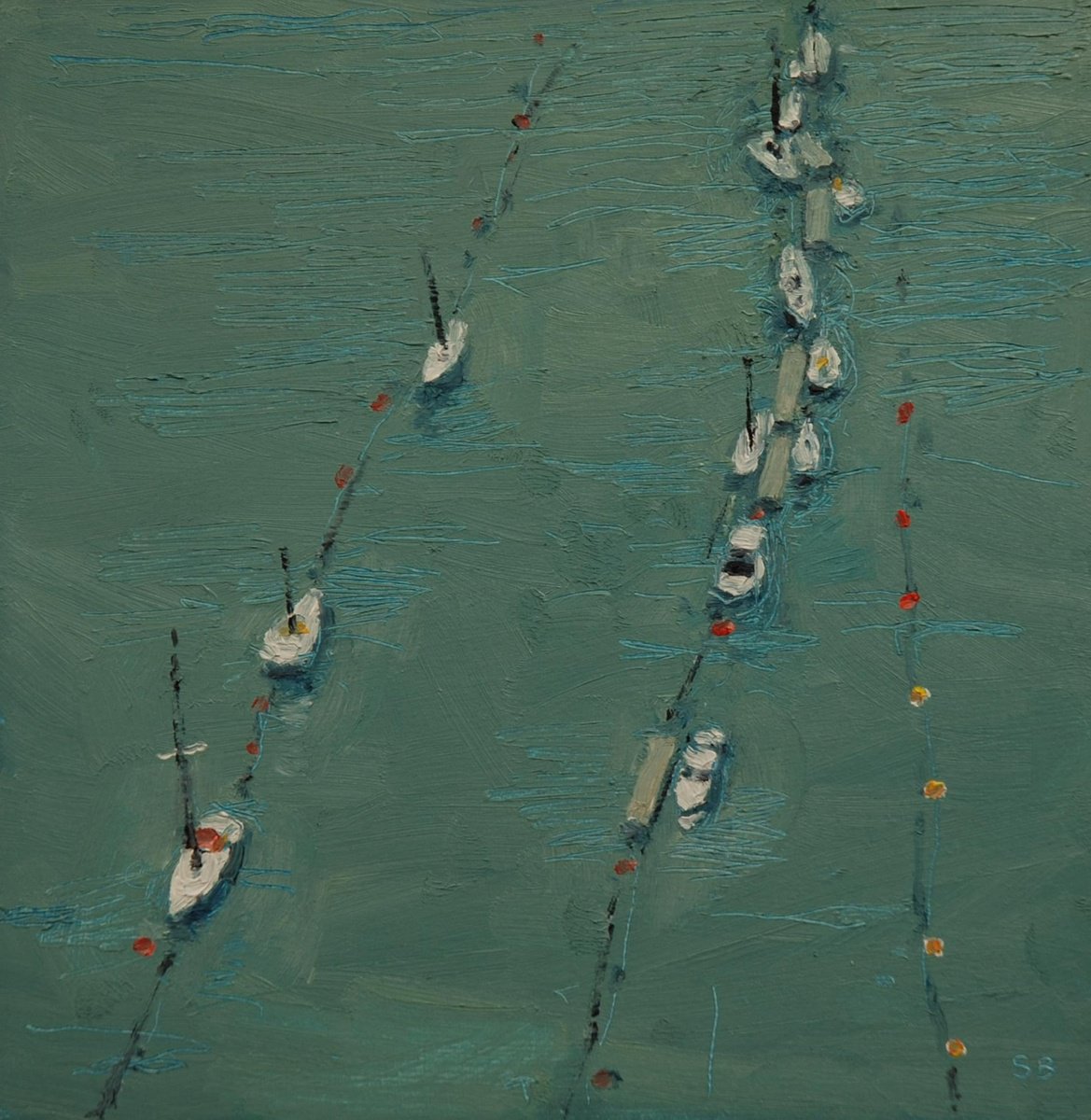 River Thames Ariel view. Oil painting by Stephen Brook | Artfinder