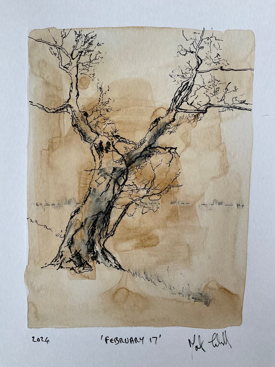 February 17 Ink drawing by Mark Thirlwell | Artfinder