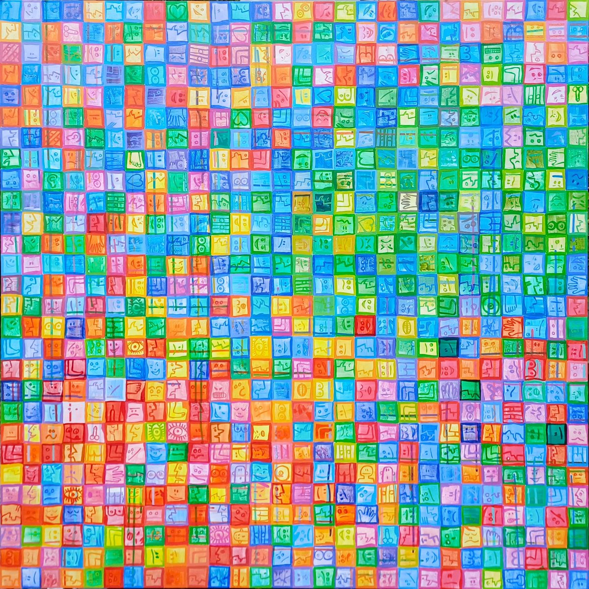 All the Parts Acrylic painting by keith gibbons | Artfinder