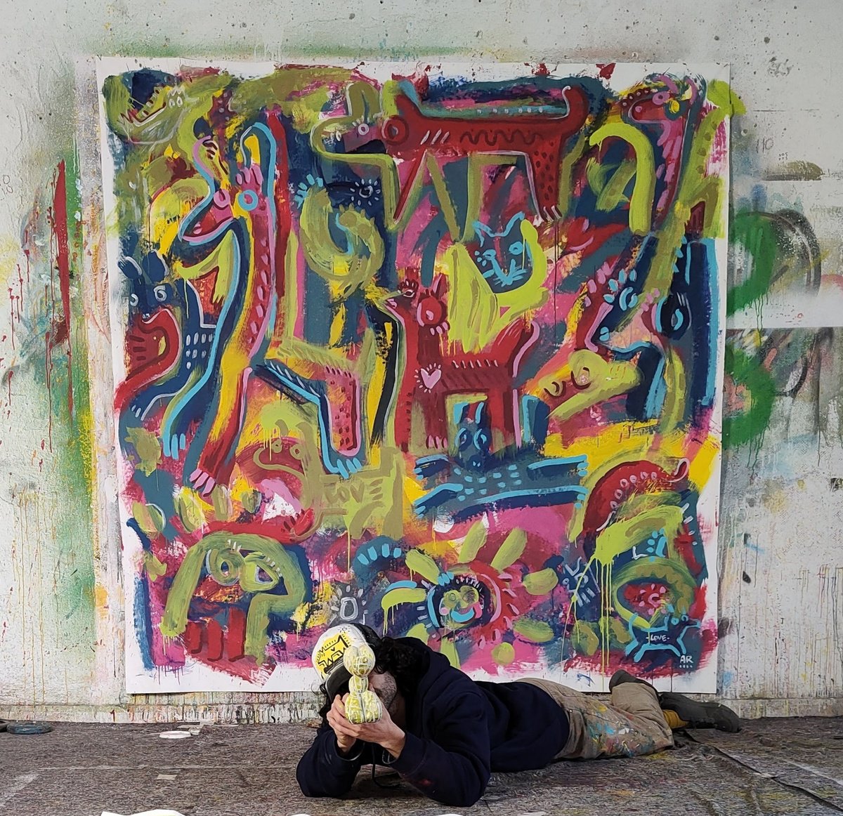 COLORFUL NATURE Acrylic painting: Angel Rivas | Artfinder