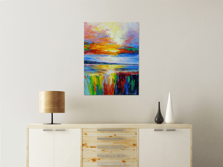 On the edge of a bright abyss Oil painting: Olha Darchuk | Artfinder