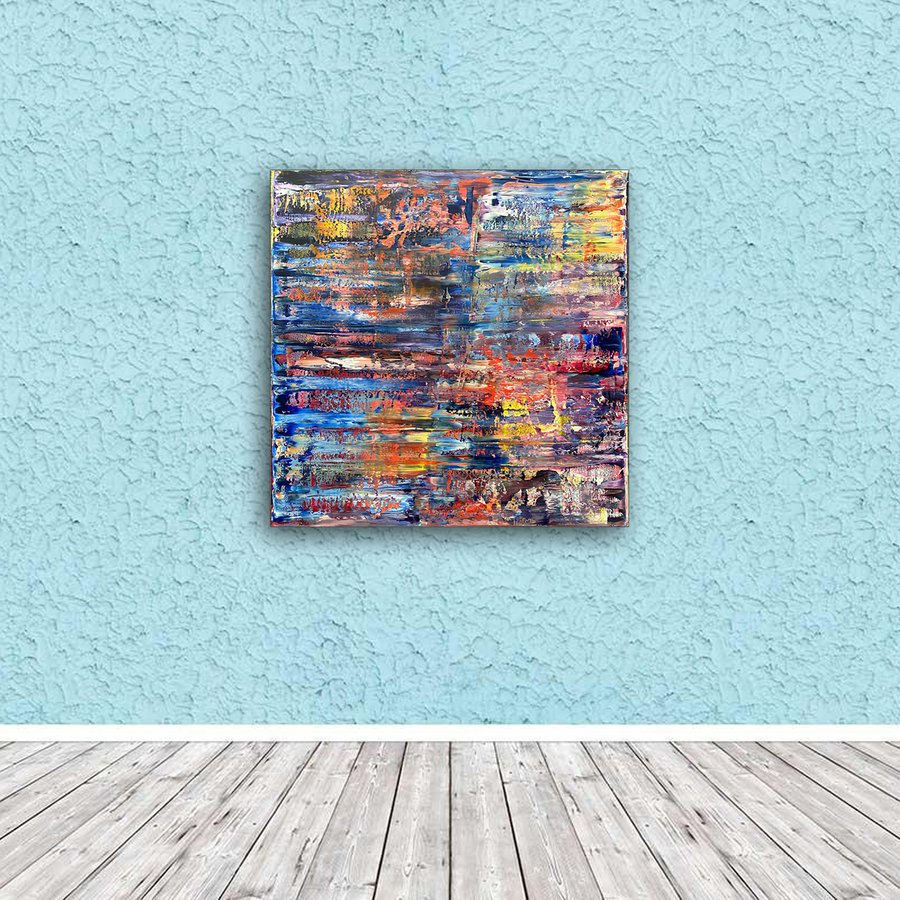 "Memory Lapse" - Original PMS Oil Painting On Wooden Panel - 24 x 24 ...