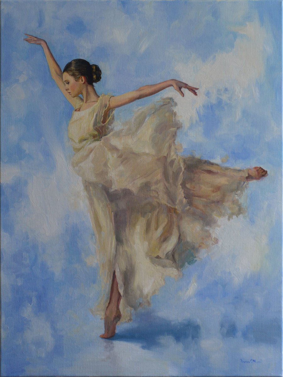 Ballet dancer #43 Oil painting by Vachagan Manukyan | Artfinder