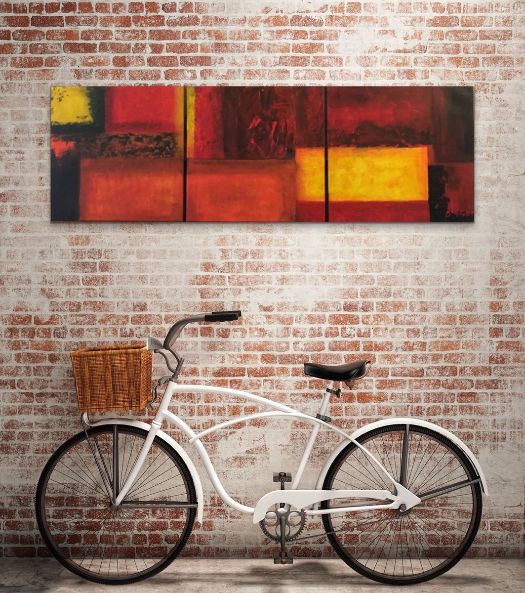 Deep Red Acrylic painting by Alessandra Viola | Artfinder