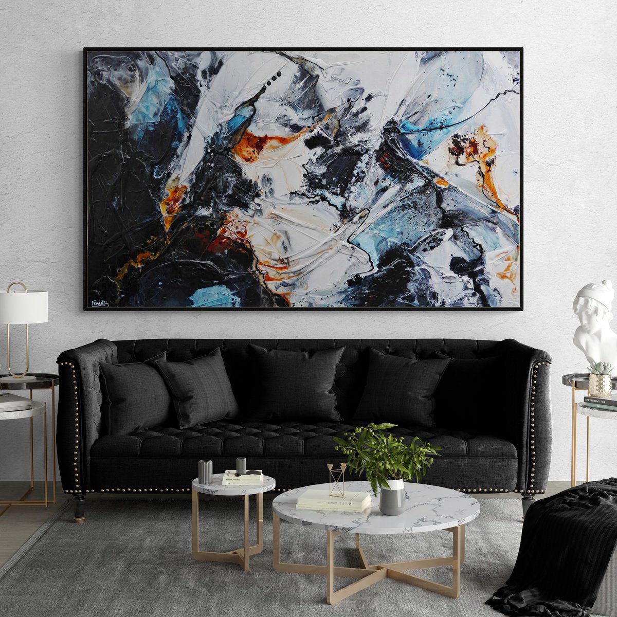 Midnight Slate Acrylic painting: Franko | Artfinder