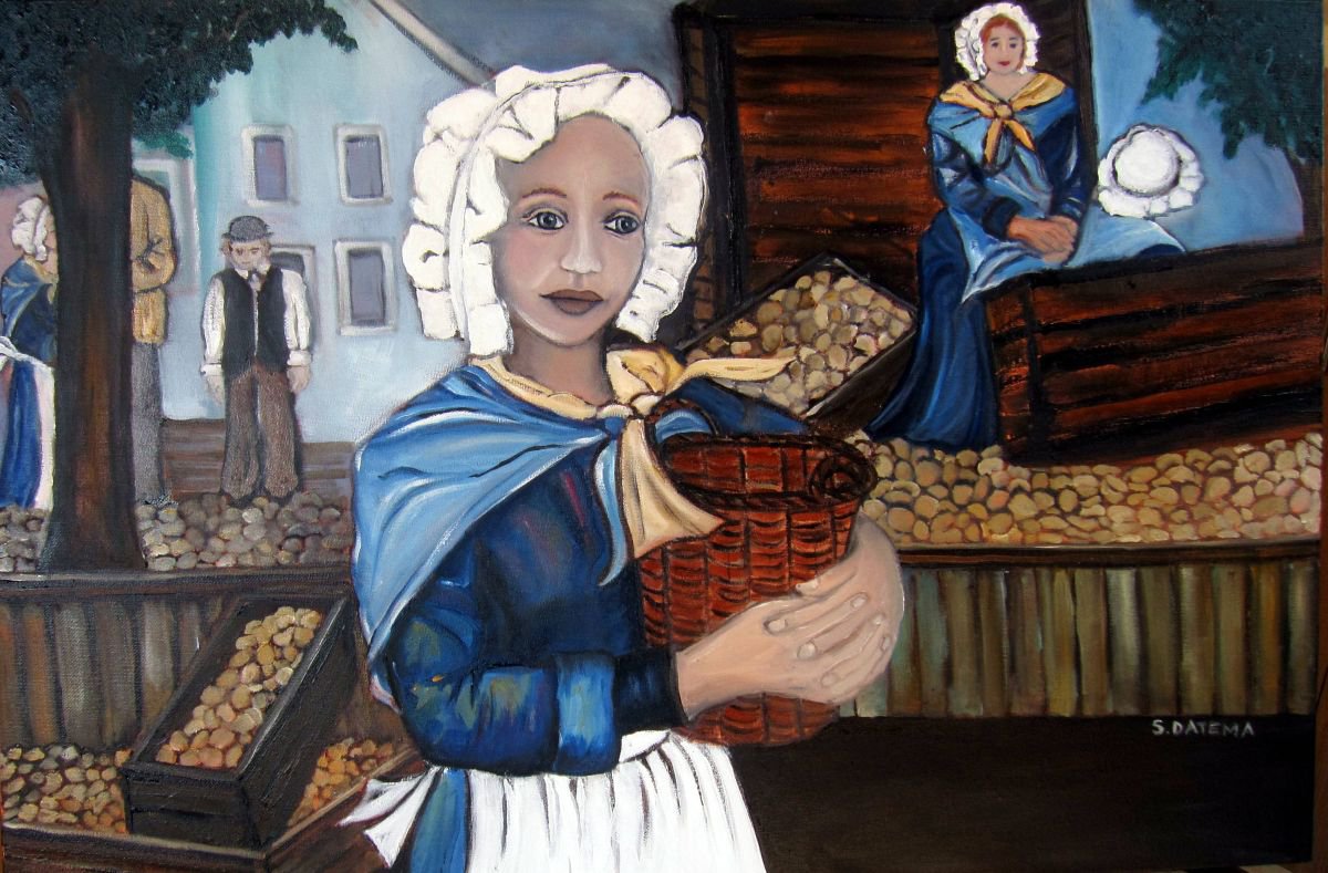 The Girl With The Mona Lisa Smile Oil painting: Suzette Datema | Artfinder