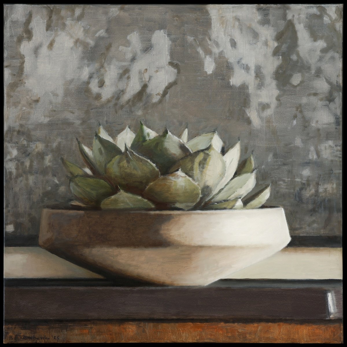 White Mexican Rouse Oil painting: Bo Kravchenko | Artfinder