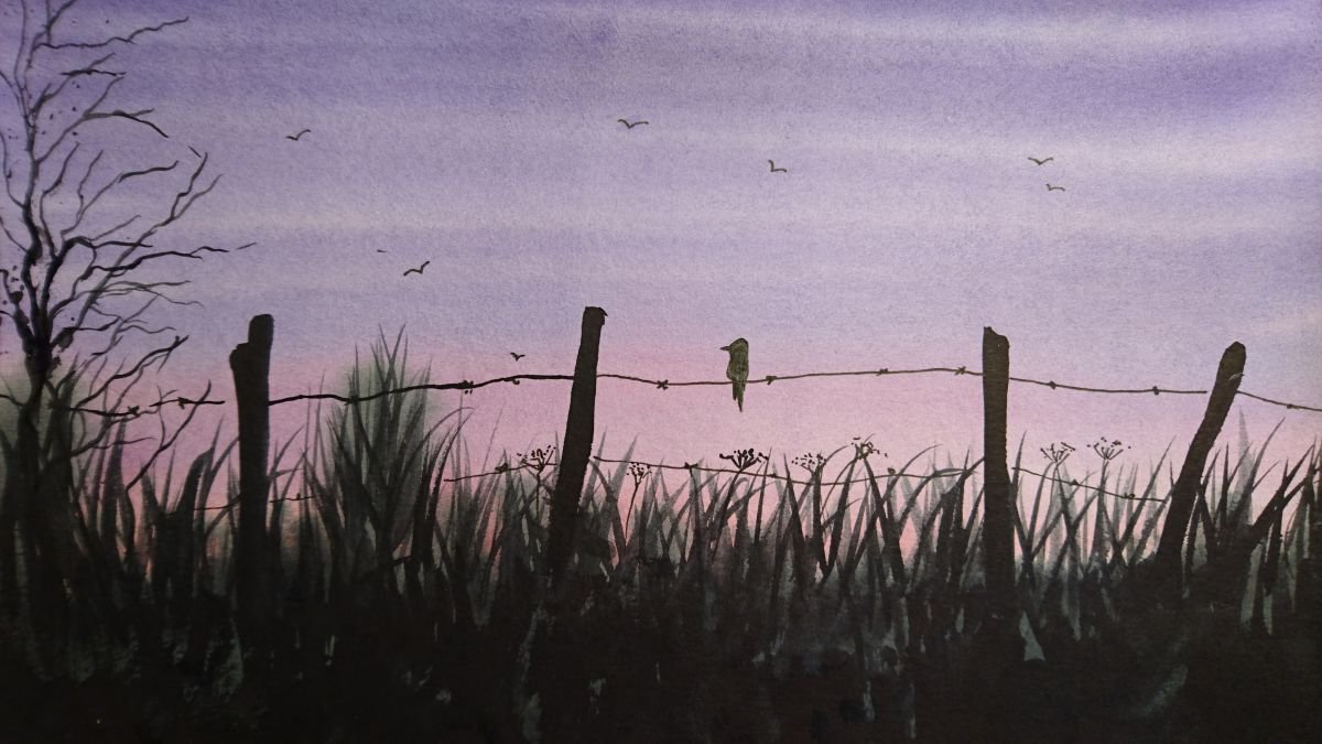 Dawn corus Watercolour by vicki griggs | Artfinder