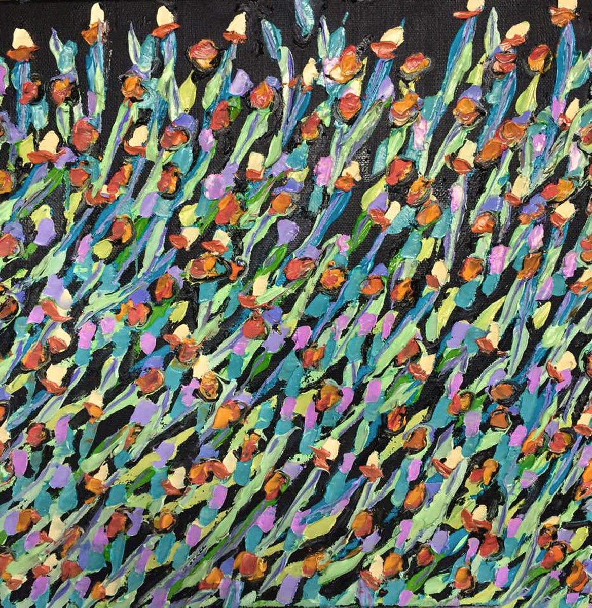 Night Garden III Oil painting by Ann Parks McCray | Artfinder