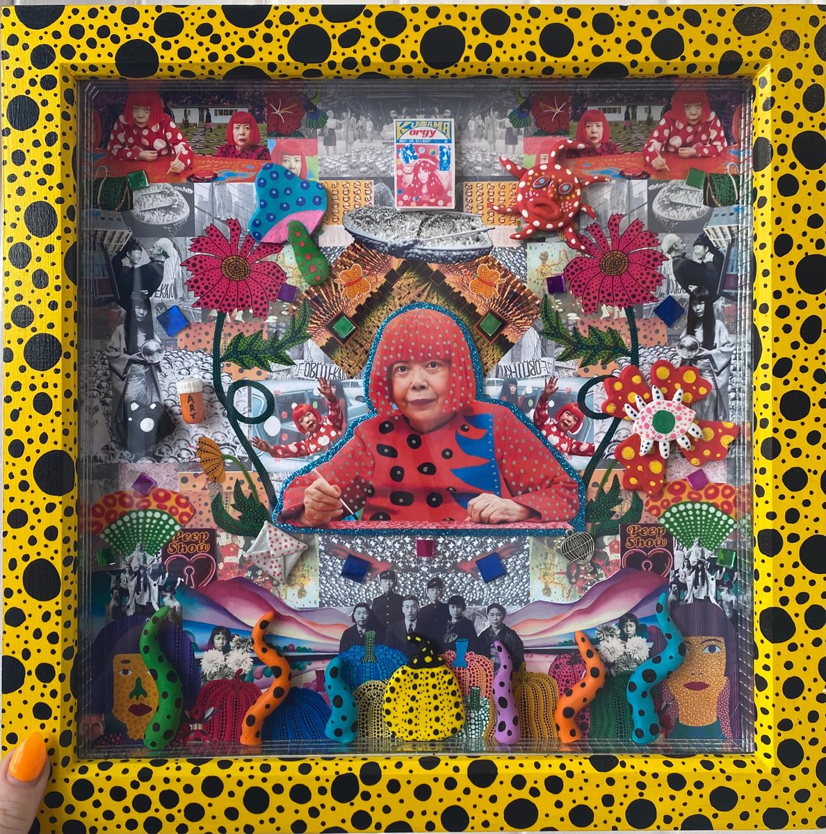 Yayoi Kusama Icon: The Magic You Created Changed Me Mixed-media ...