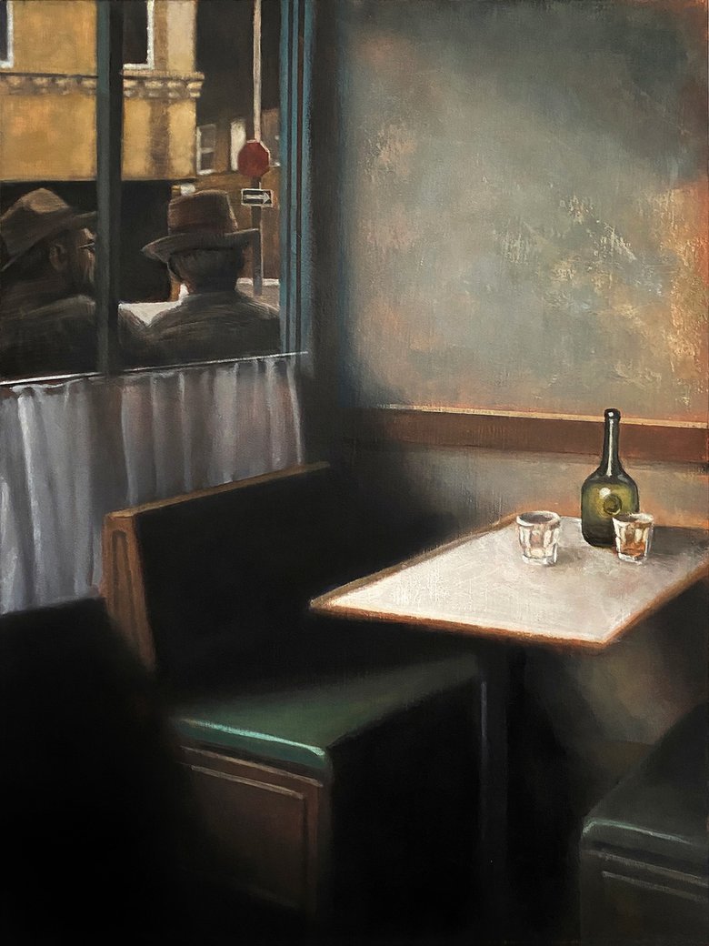 The Conversation Oil painting: Bruce Dean | Artfinder
