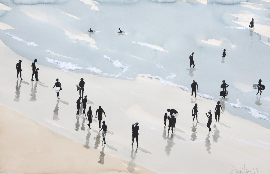 Shoreline F20 Ink drawing: Carlos Martín | Artfinder