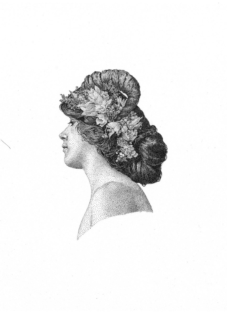 Minotaur. Mystical series Ink drawing: Iana Cherepanska | Artfinder