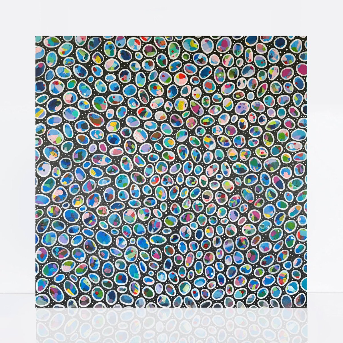 Rainbow rockpool Acrylic painting: Jennifer Bell | Artfinder