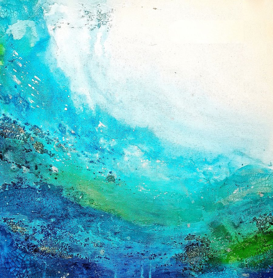 Stardust Acrylic painting by Laura Spring | Artfinder