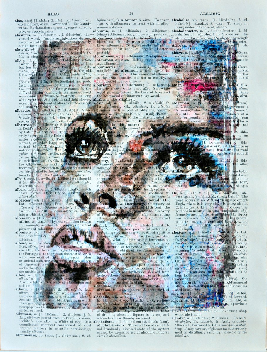 Prayer - Collage Art on Large Real English Dicti | Artfinder