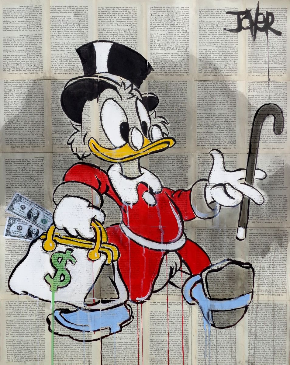 RICH DUCK (2017) Ink drawing by Loui Jover | Artfinder