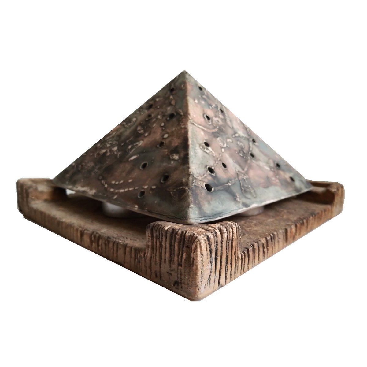 "Luminous Pyramid" Clay sculpture: Rossitza Trendafilova | Artfinder