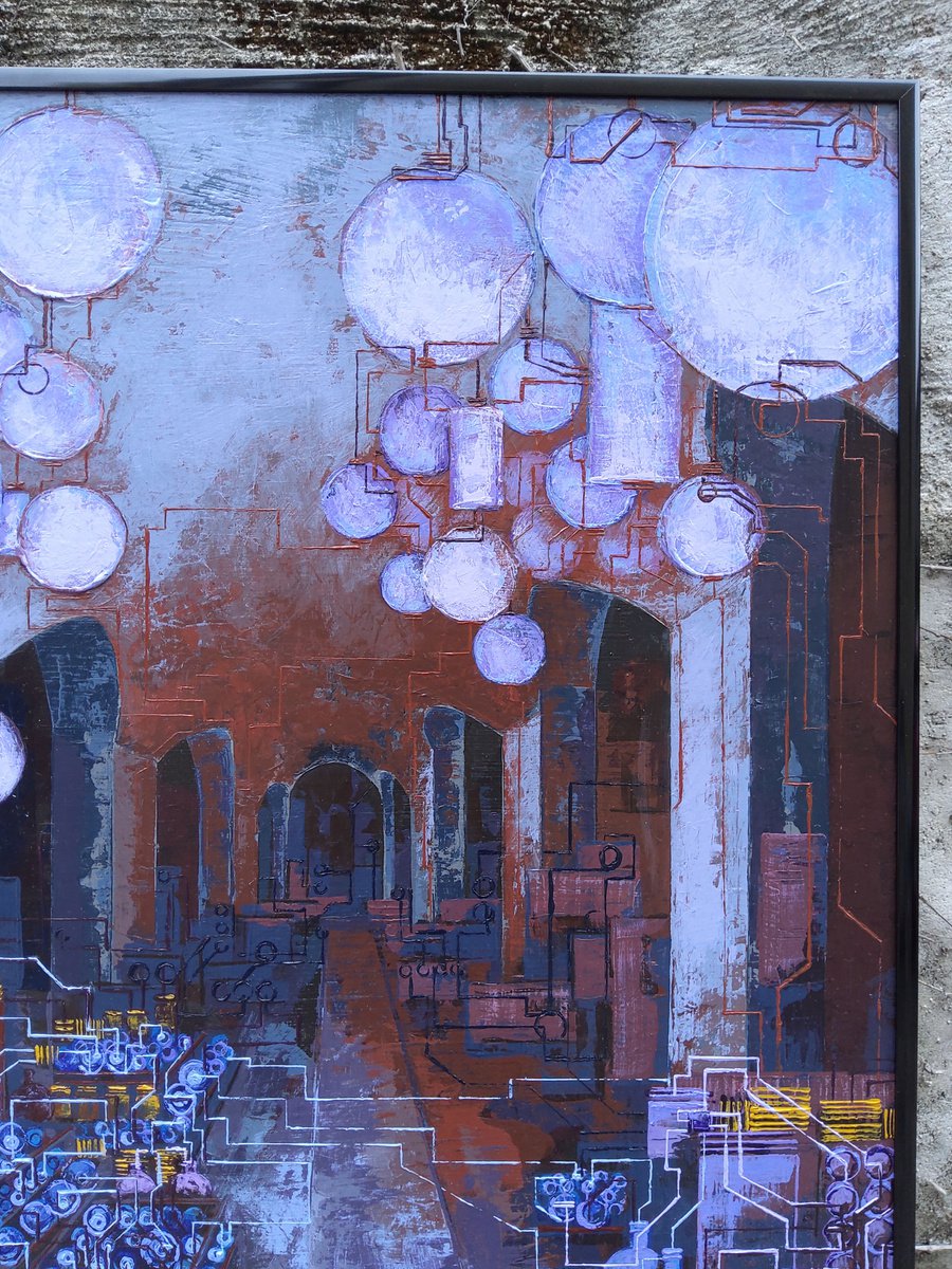 Mercantile Mechanism #2 (Istanbul) Acrylic painting: Rebecca J. White ...