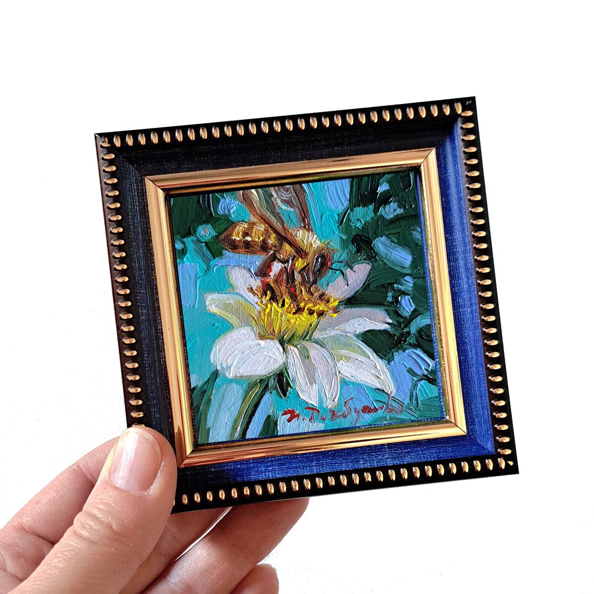 Bee Oil painting by Nataly Derevyanko | Artfinder