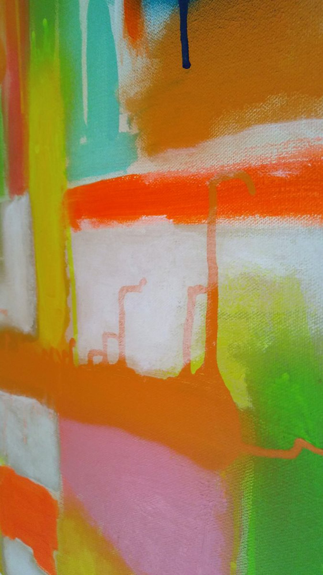 "Neon Block" Oil painting by Carrie White | Artfinder