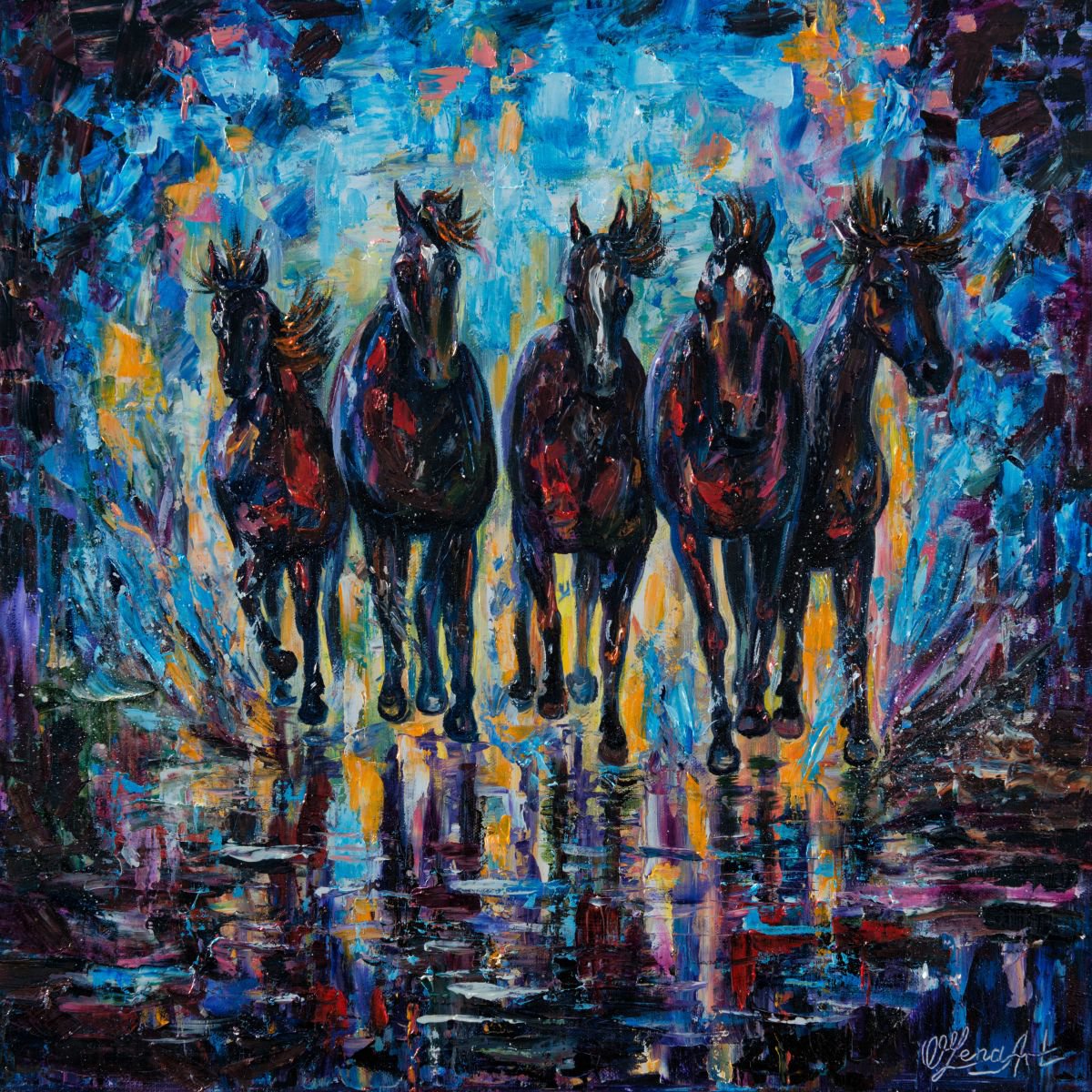 Roaming Free Oil painting by Lena Owens - OLena Art | Artfinder