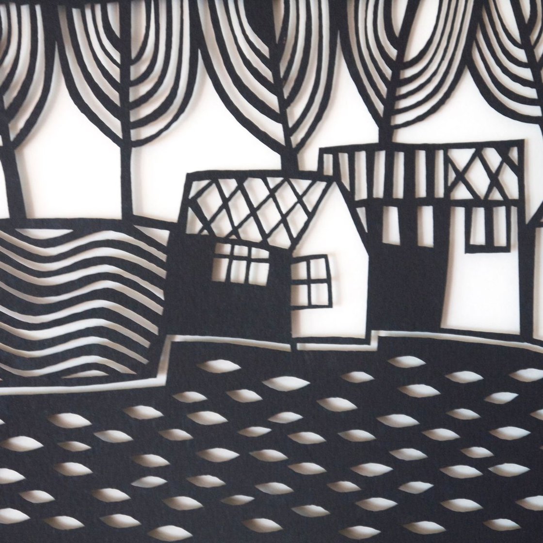 COAST PAPERCUT Print by Caroline Rees | Artfinder