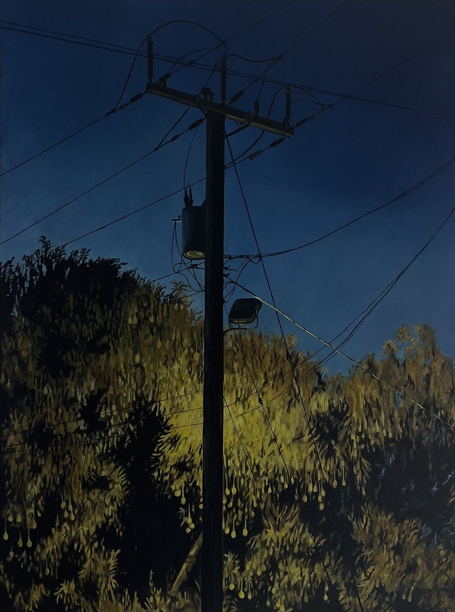 Electric mango Oil painting: Tata Toucan | Artfinder