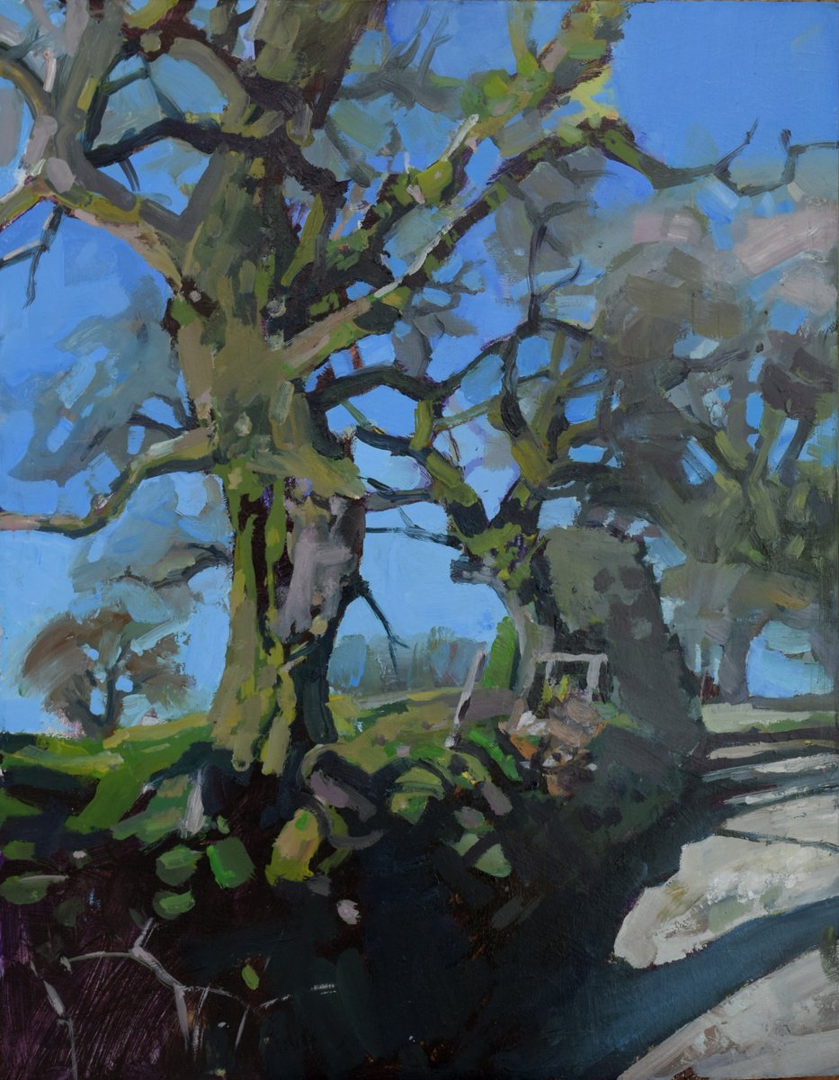 Lane in north Devon 2 Oil painting: Goran Žigolić Watercolors