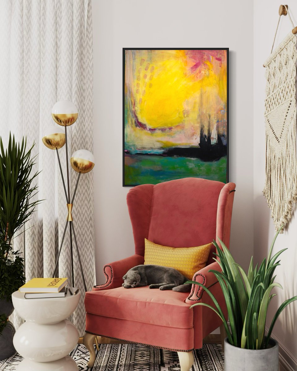 "Solstice Glow" Acrylic painting: Judy Konopka | Artfinder