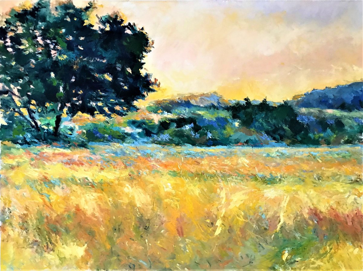 “Late Summer Sun Off Falls Rd” Oil painting: Steven Hagy | Artfinder