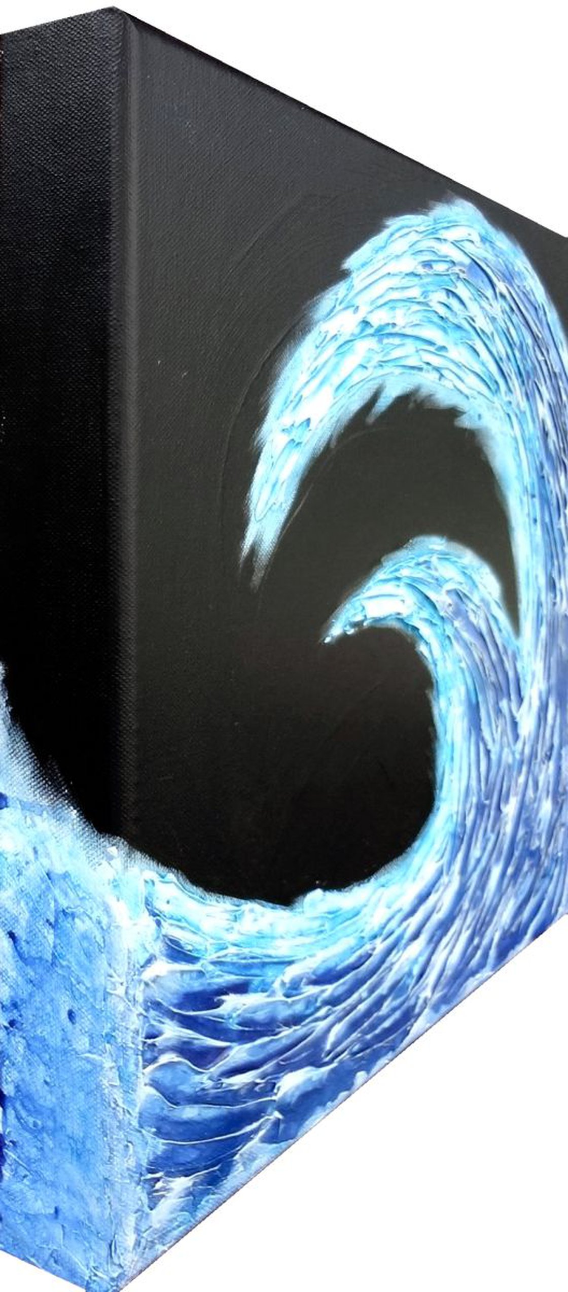 Medium Textured Waves Acrylic painting by Elizabeth McDonough | Artfinder