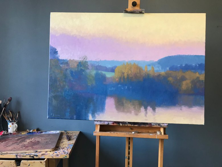 The Derwent at Belper ( original oil painting ) Oil painting ...