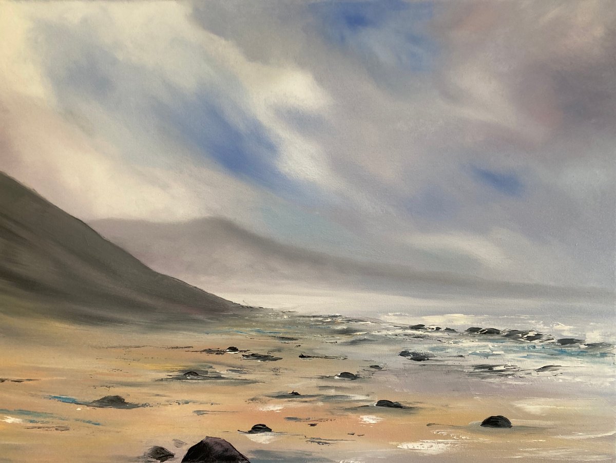 Sun, Sea, Sand and Sky Oil painting by Silvie Wright | Artfinder