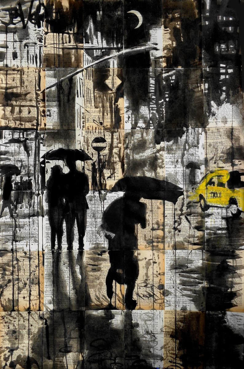 city noir (2015) Ink drawing by Loui Jover | Artfinder