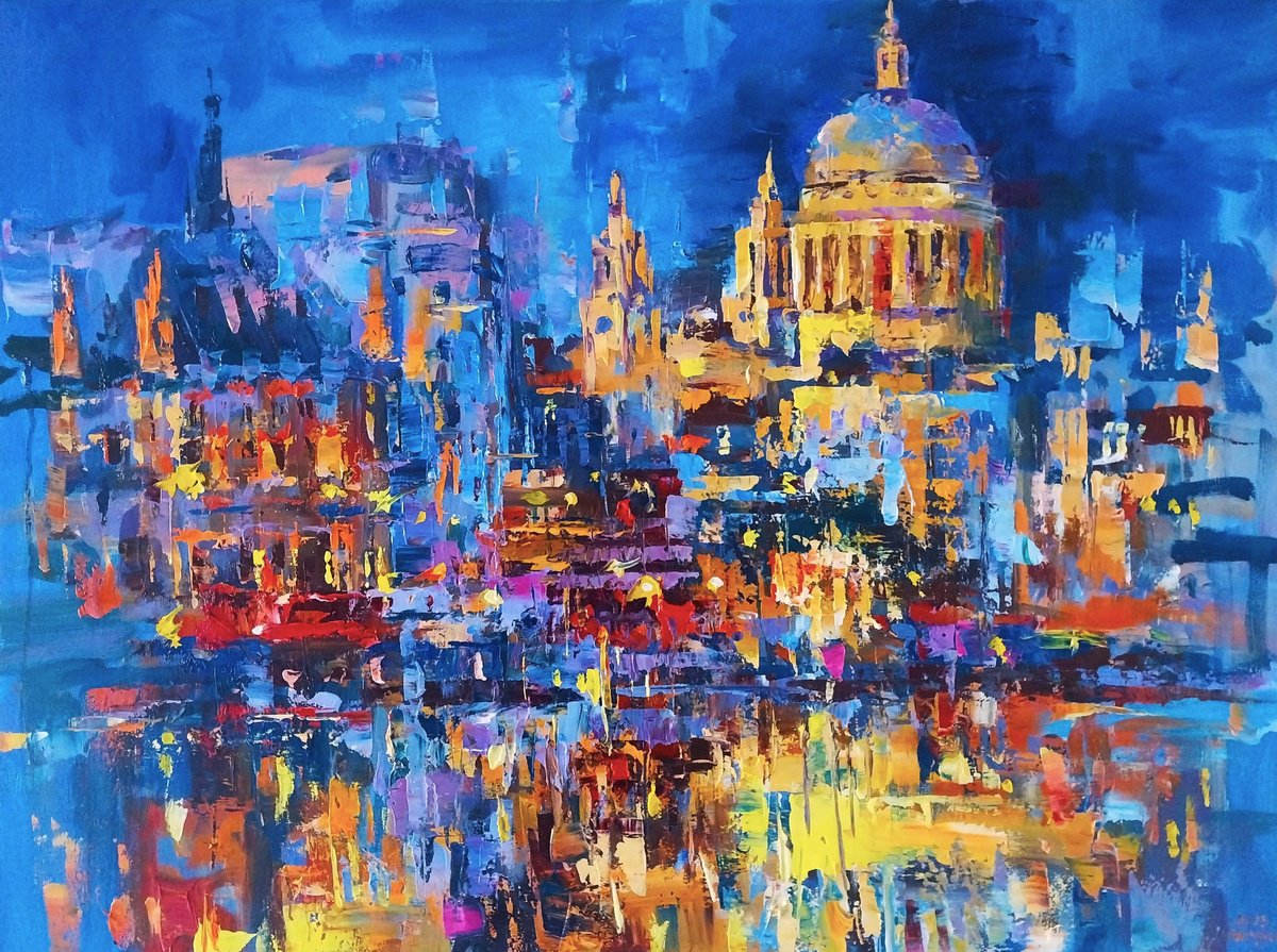 Evening London Oil painting: Andrej Ostapchuk | Artfinder