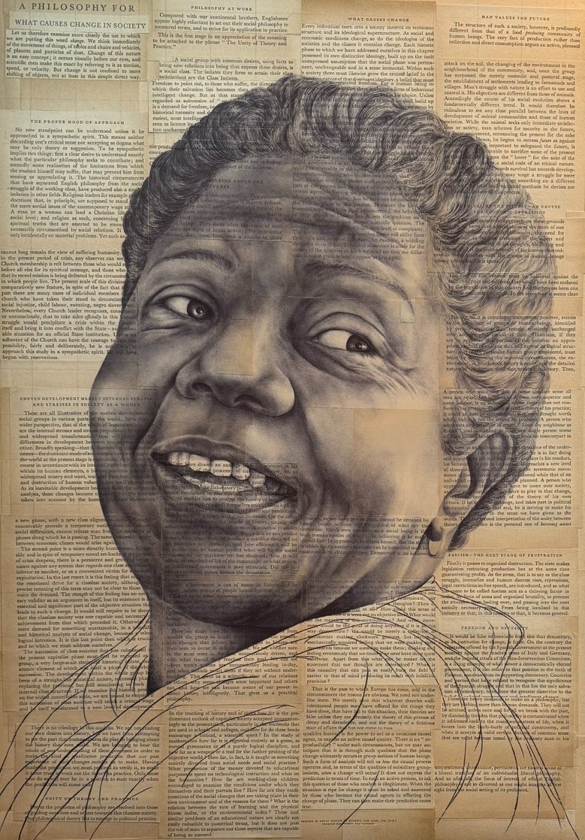 Sybil Phoenix Ink drawing: Habib Hajallie | Artfinder