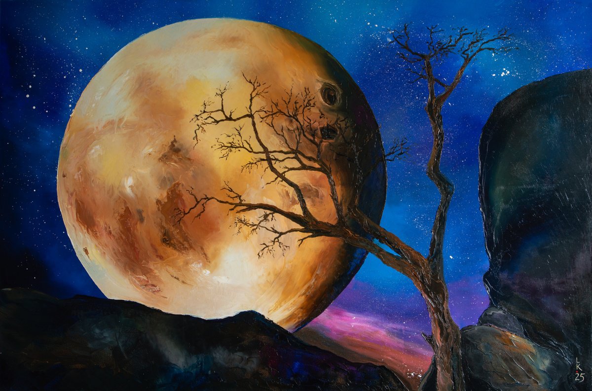 Moon rising Oil painting: Liubov Kuptsova | Artfinder