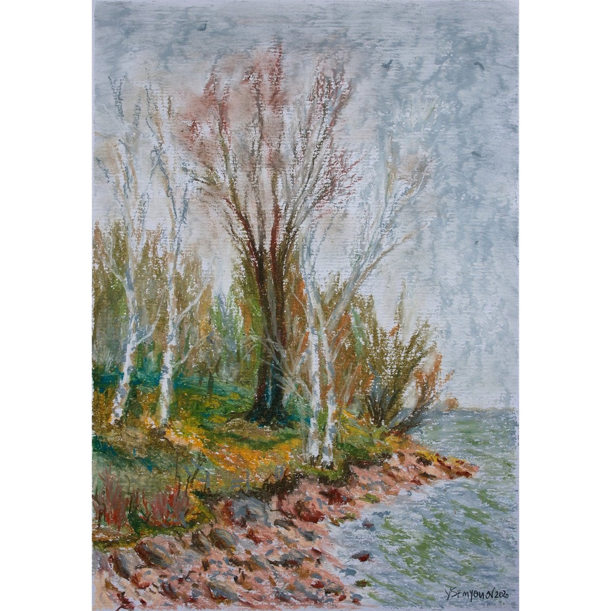 Gray Spring Day Pastel drawing: Juri Semjonov | Artfinder
